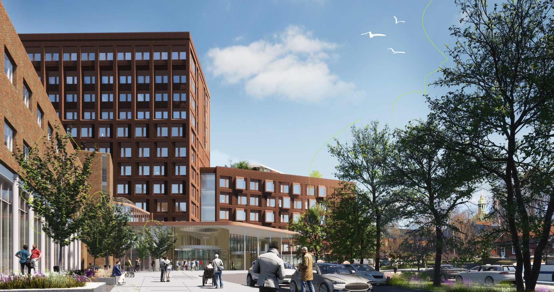 Nye Rikshospitalet på Gaustad - Bølgeblikk